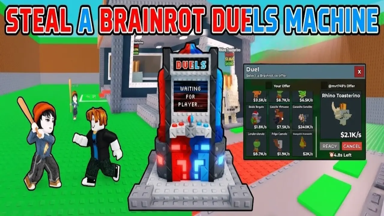 Steal A Brainrot Duels Machine Guide How To Use The Sab Duels Machine